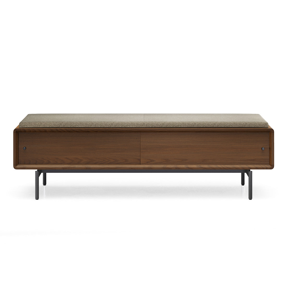 BDI LINQ Bench 9101 with Fabric Cushion (Natural Walnut/Almond) – World ...