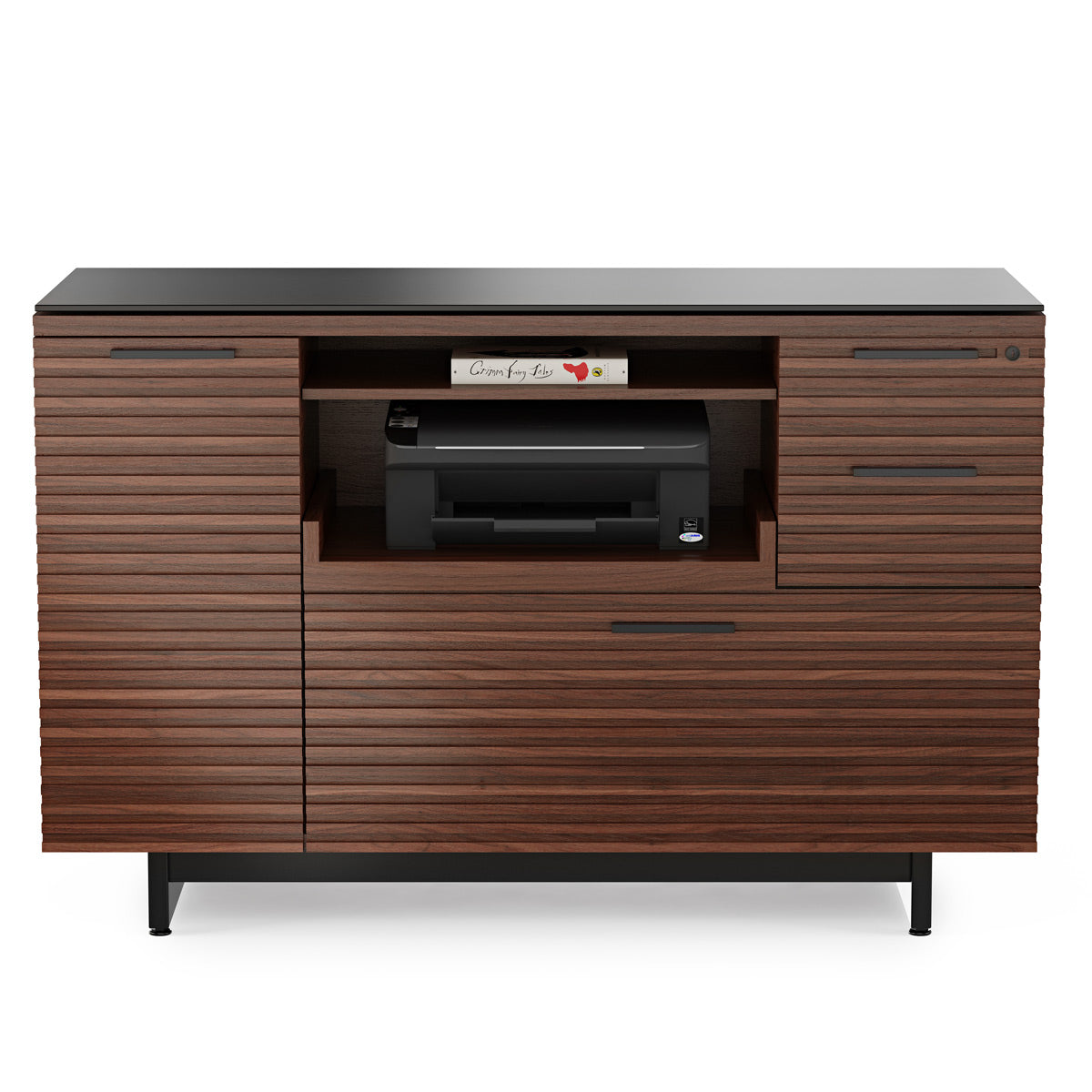 BDI Corridor 6520 Multifunction Cabinet (Chocolate Stained Walnut ...