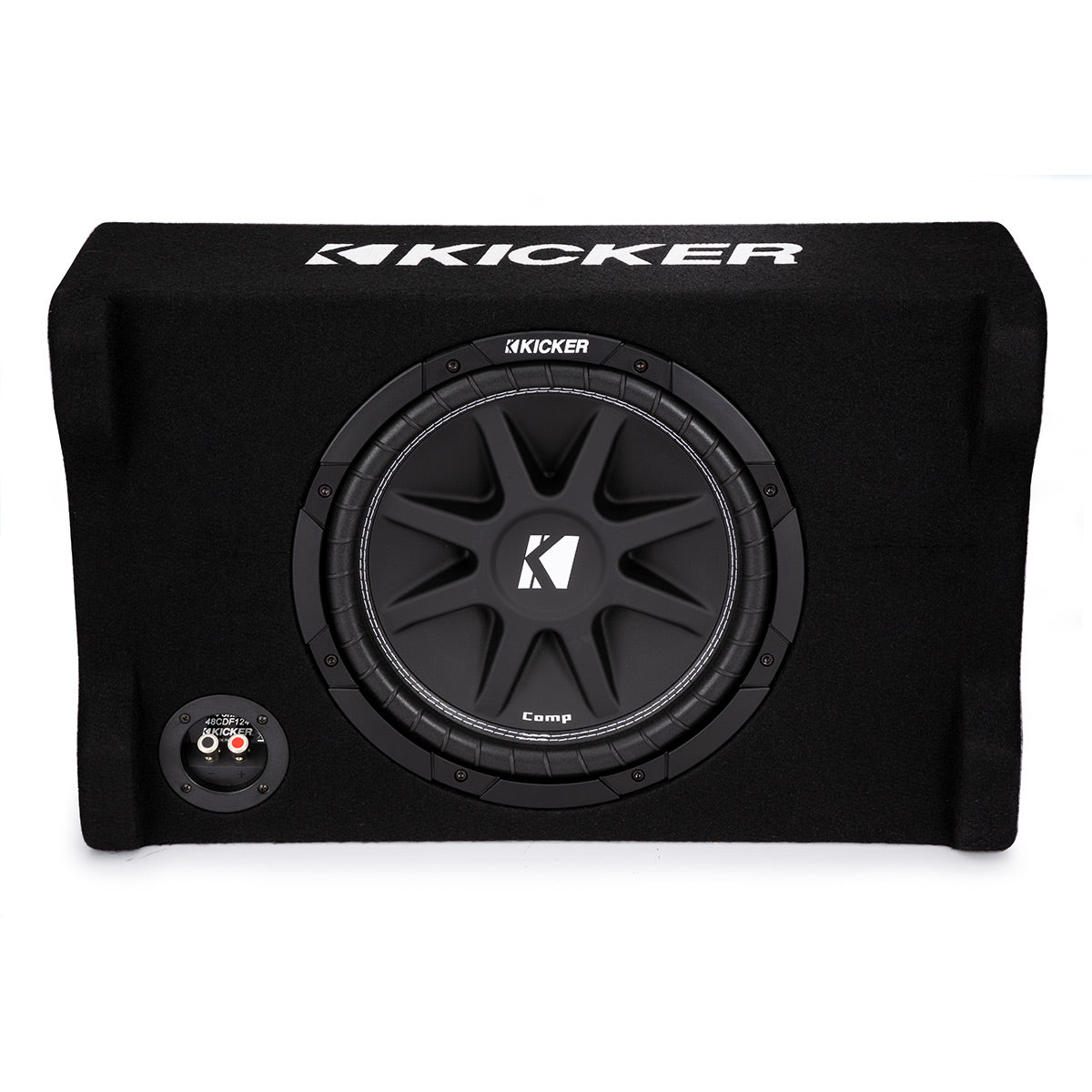 Kicker 48CDF124 Comp 12" Down-Firing Loaded Subwoofer Enclosure | World ...