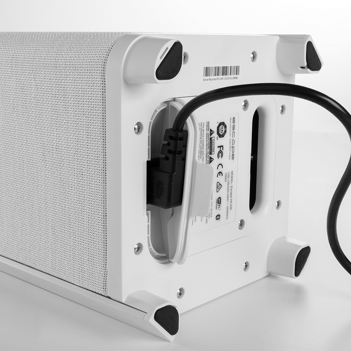 Escape P6 Air Portable Bluetooth Speaker with Wi-Fi Streaming (White ...