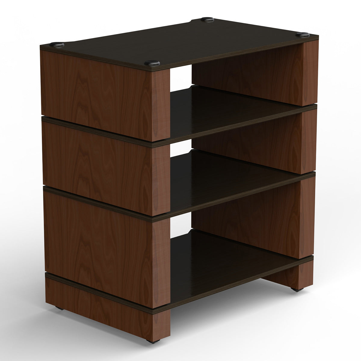 BLOK Stax 2G 4 Shelf Collection Modular Hi-Fi Stand (Black Ash/Natural ...