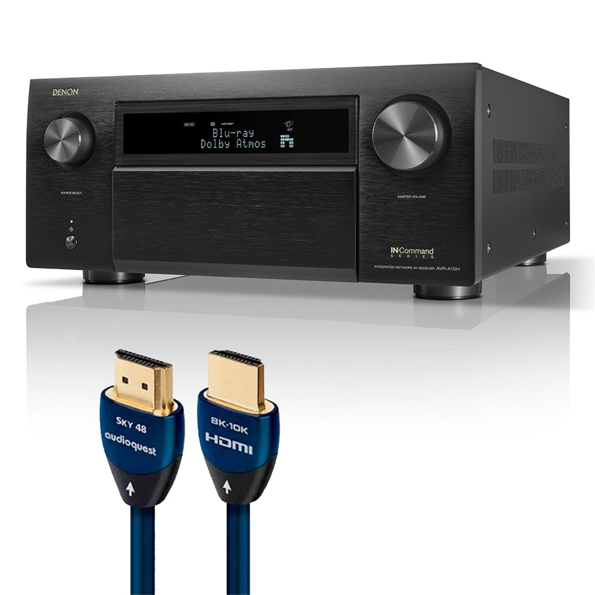 Denon AVR-A10H 13.4 Channel 8K AV Amplifier with AudioQuest SKY 3m HDM ...