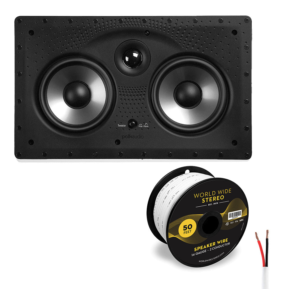 Polk Audio 255c-RT Vanishing In Wall Center Channel Speaker Cable Bund ...
