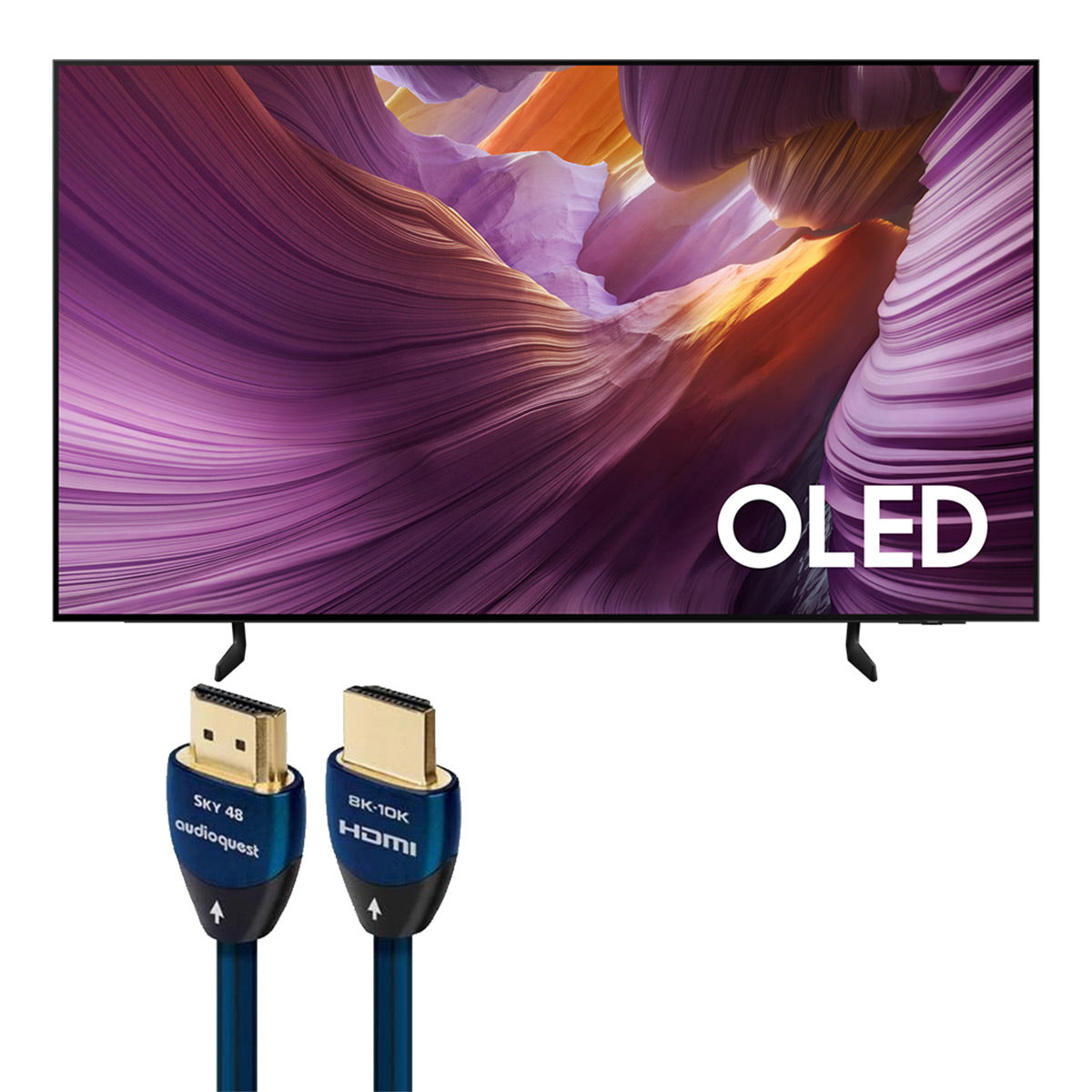 Samsung S85F 55 Inch 4K OLED Smart TV with AudioQuest SKY 3m HDMI Cabl ...
