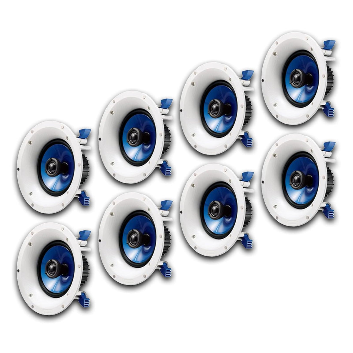 Yamaha NS-IC600 6.5 Inch 2 Way In Ceiling Speakers - 8 Pack – World ...